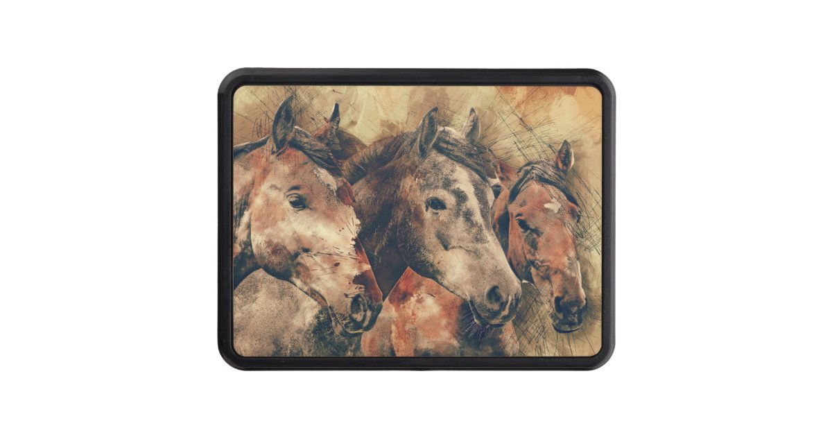 Rustic Trio of Horses | Zazzle