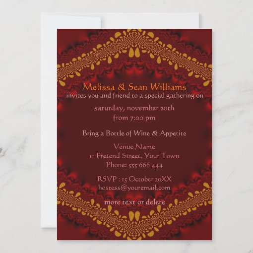 Rustic Tropical Dinner Party Invitations | Zazzle