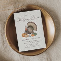 Rustic Turkey Thanksgiving Dinner Invitation | Zazzle