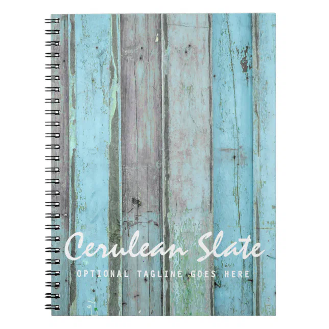 Rustic Turquoise Wood Vintage & Boho Chic Boutique Notebook | Zazzle