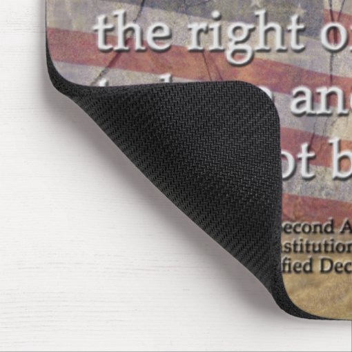 Rustic Typography 2nd Amendment American Flag Mouse Pad | Zazzle