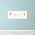 Rustic Valentine Banner II Canvas Print | Zazzle