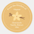 Rustic Vanilla Extract Label Sticker | Zazzle