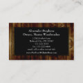 Rustic Vertical Wood Boards Carpentry Construction Business Card | Zazzle