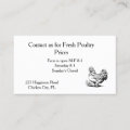 Rustic Vintage Chicken Farm Business Card | Zazzle
