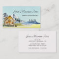 Rustic Vintage Mountain Cabin Lodge Business Card | Zazzle