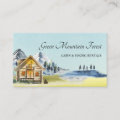 Rustic Vintage Mountain Cabin Lodge Business Card | Zazzle