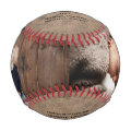 Rustic Vintage Photo Father's Day Baseball | Zazzle