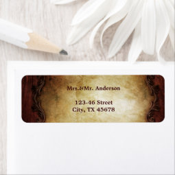 rustic vintage typography western country wedding label | Zazzle
