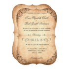 Rustic vintage wedding invitation | Zazzle