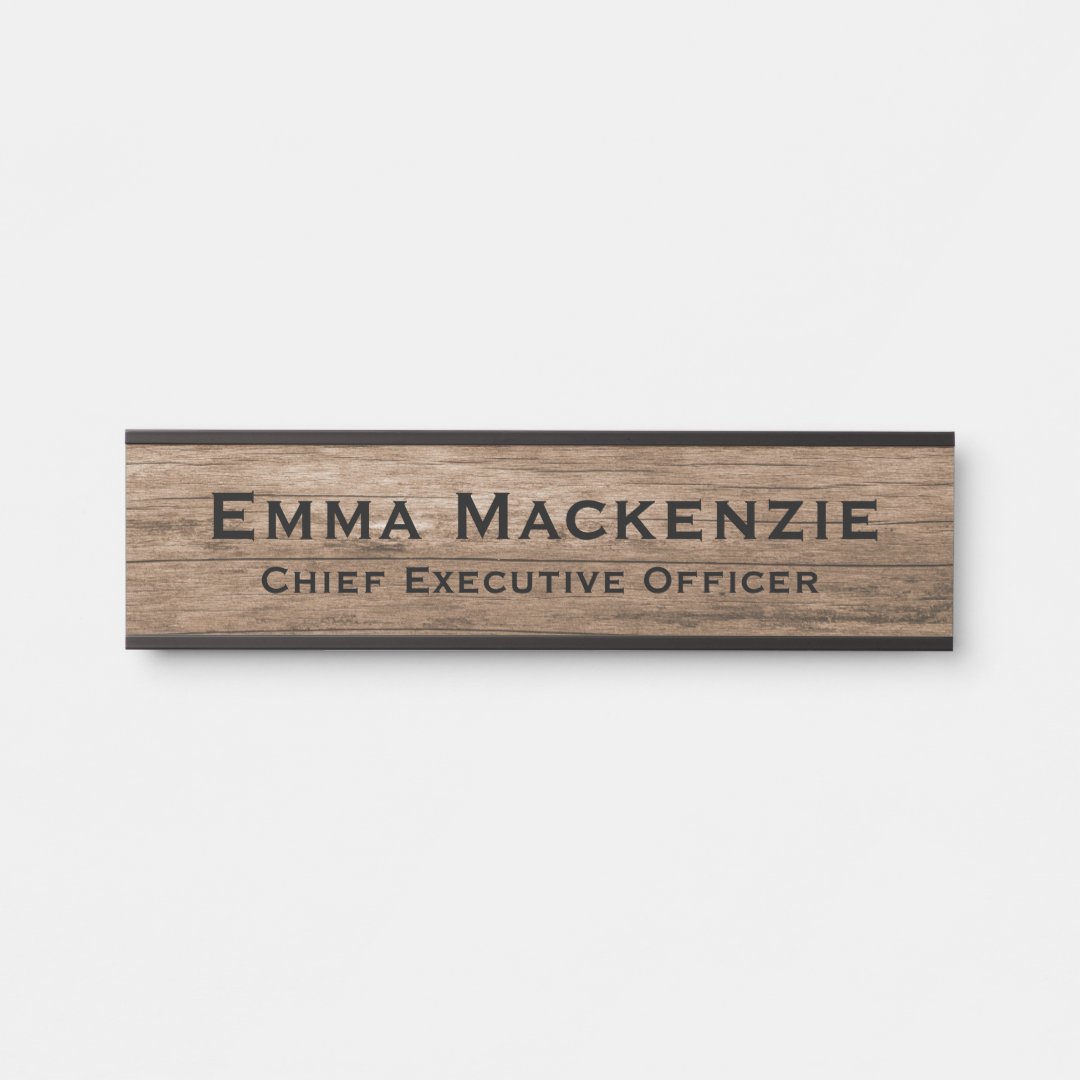 Rustic Vintage Wood Door Signs Sign Name Plate | Zazzle