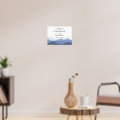 Rustic Watercolor Blue Mountain Wedding Welcome Poster | Zazzle
