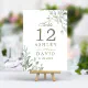 Rustic Watercolor Botanical Floral Table Number | Zazzle