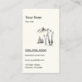 Rustic Watercolor Ski Snow Tree Mountain Winter Business Card | Zazzle