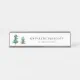 Rustic Watercolor Trees Woodland Personalized Desk Name Plate | Zazzle
