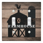 Rustic Weathered Wood Black Barn Country Farmhouse Light Switch Cover ...
