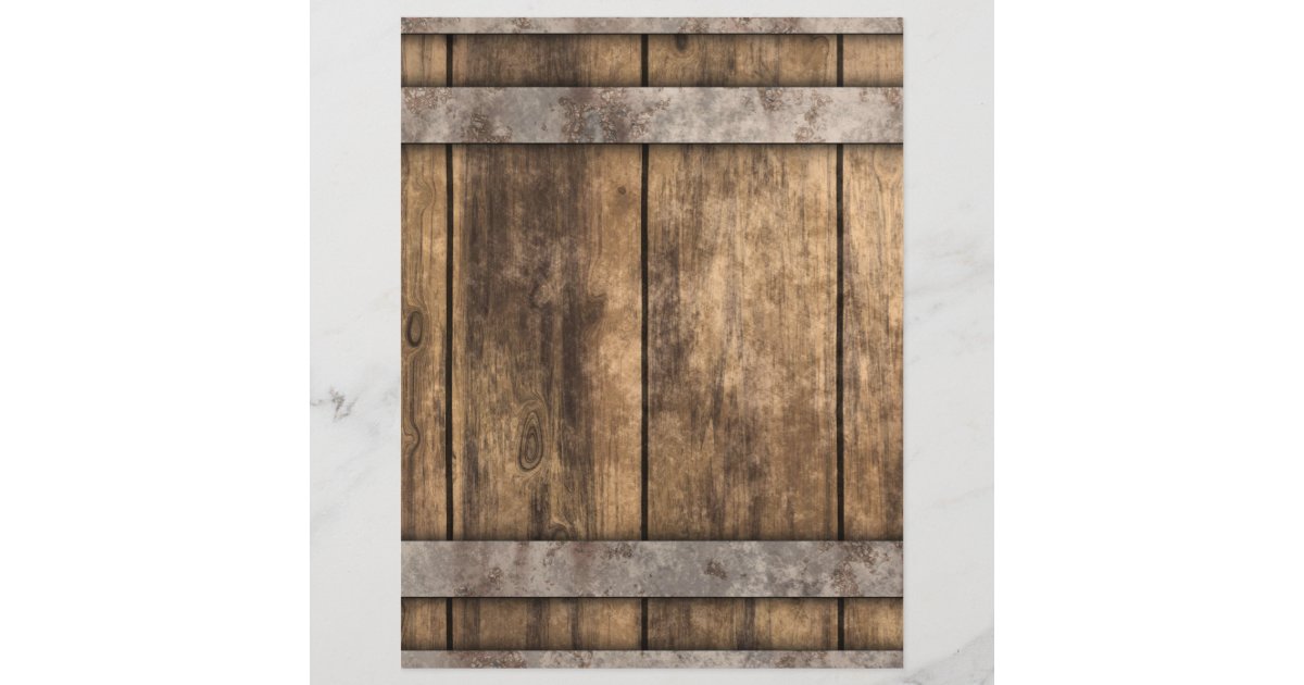Rustic Weathered Wood Boards Craft Paper | Zazzle