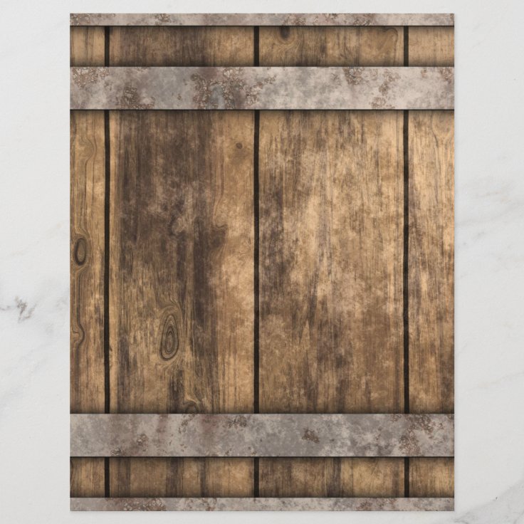 Rustic Weathered Wood Boards Craft Paper | Zazzle