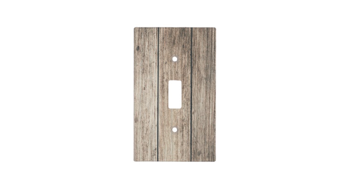 Rustic Weathered Wood Farmhouse Barn Country Light Switch Cover | Zazzle