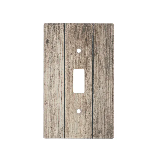 Rustic Weathered Wood Farmhouse Barn Country Light Switch Cover | Zazzle