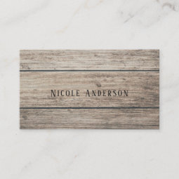 Rustic Weathered Wood Farmhouse Barn Shabby Chic Business Card | Zazzle