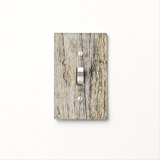Rustic Weathered Wood Farmhouse Light Switch Cover | Zazzle