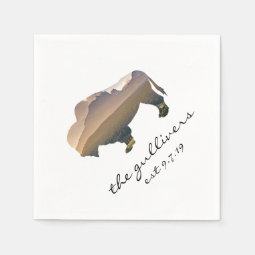 Rustic Wedding Bison Paper Napkins | Zazzle