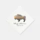 Rustic Wedding Bison Paper Napkins | Zazzle