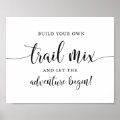 Rustic Wedding Build Your Own Trail Mix Sign | Zazzle