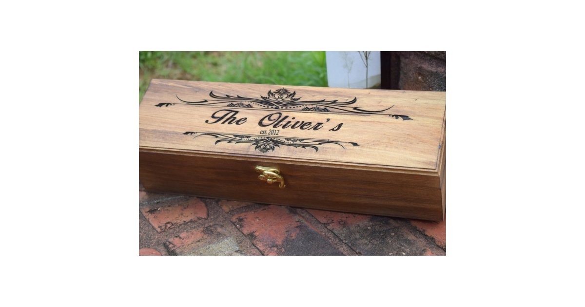 Rustic Wedding Capsule Wine Box | Zazzle