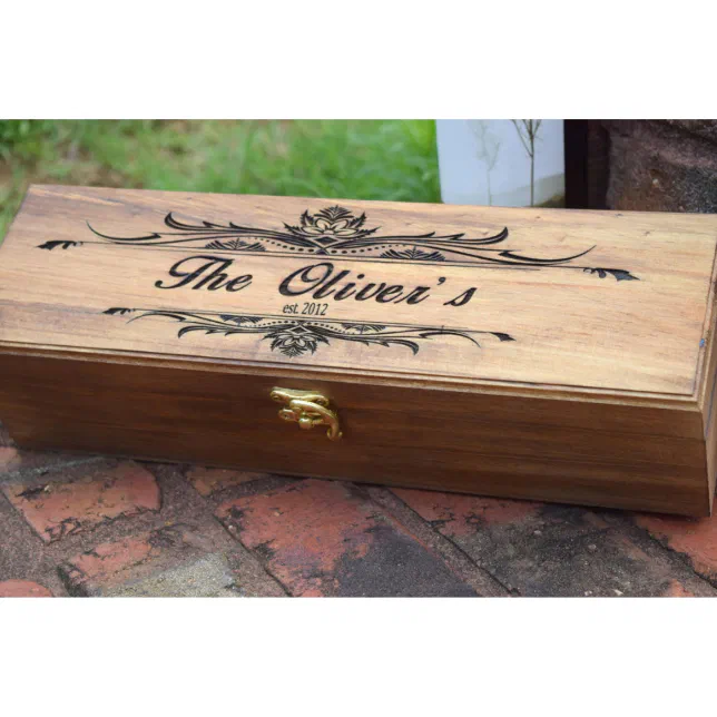 Rustic Wedding Capsule Wine Box | Zazzle