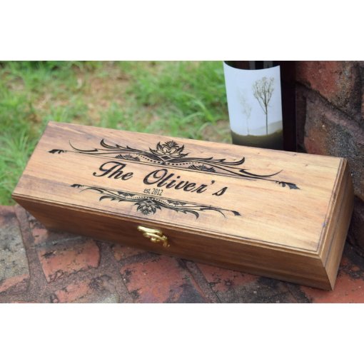 Rustic Wedding Capsule Wine Box | Zazzle