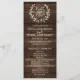 Rustic Wedding Ceremony Program | Zazzle