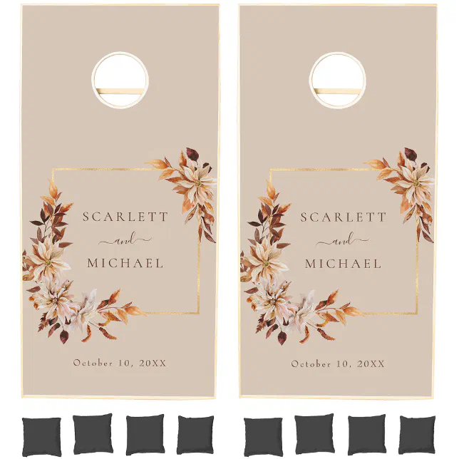 Rustic Wedding Cornhole Set | Zazzle