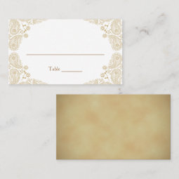 Rustic Wedding I Paisley Table Assignment Card | Zazzle