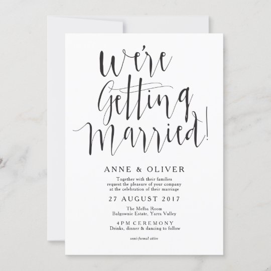Rustic Wedding Invitation Black | Zazzle.com