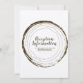 Rustic Wedding Log Elegant Script Invitation | Zazzle