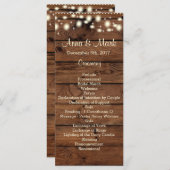 Rustic Wedding Program, Wedding Program, Rustic Program | Zazzle