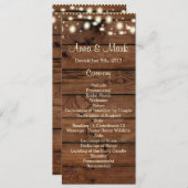 Rustic Wedding Program, Wedding Program, Rustic Ra Program | Zazzle