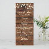 Rustic Wedding Program, Wedding Program, Rustic Ra Program | Zazzle
