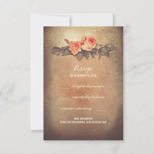 Rustic Wedding RSVP cards | Zazzle.com