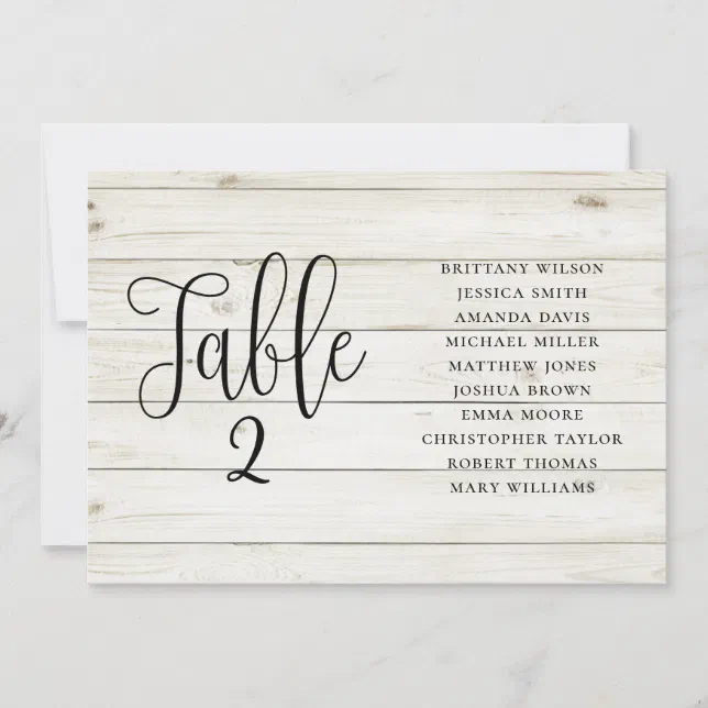Rustic wedding seating chart. Landscape wood barn Invitation | Zazzle