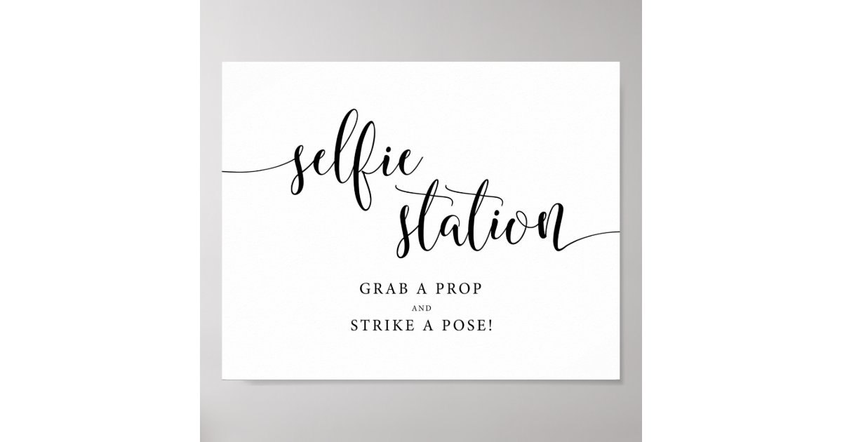 Rustic Wedding Selfie Station Sign | Zazzle