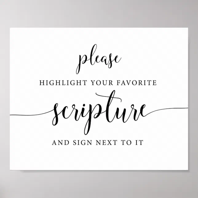 Rustic Wedding Sign our Bible Guest Book Sign | Zazzle