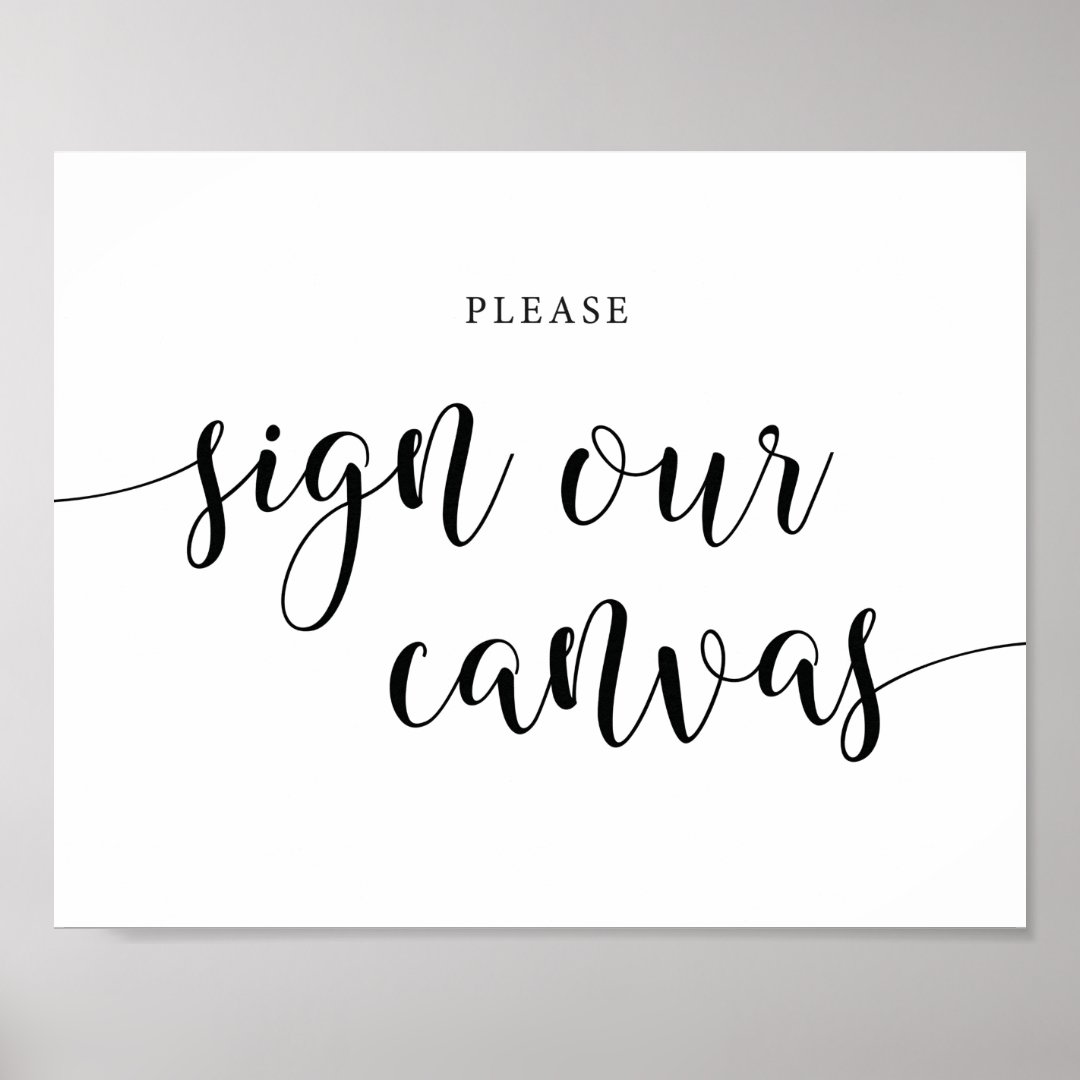 Rustic Wedding Sign Our Canvas Sign | Zazzle