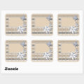 Rustic , wedding square sticker | Zazzle