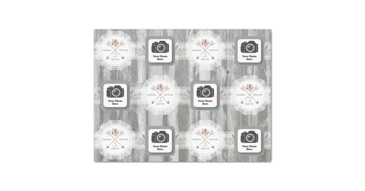 Rustic Wedding Tissue Paper | Zazzle