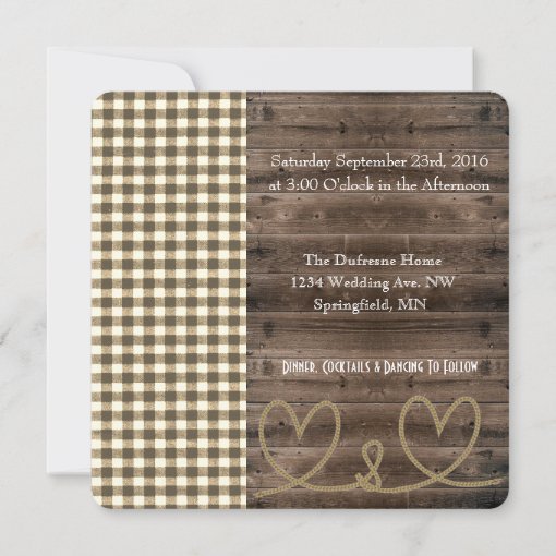 Rustic Wedding Vow Renewal Invitation | Zazzle