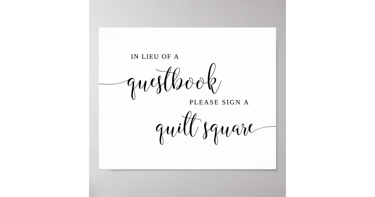 Rustic Wedding Wedding Quilt Guest Book Sign | Zazzle