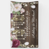 Rustic Wedding Welcome Party Banner | Zazzle